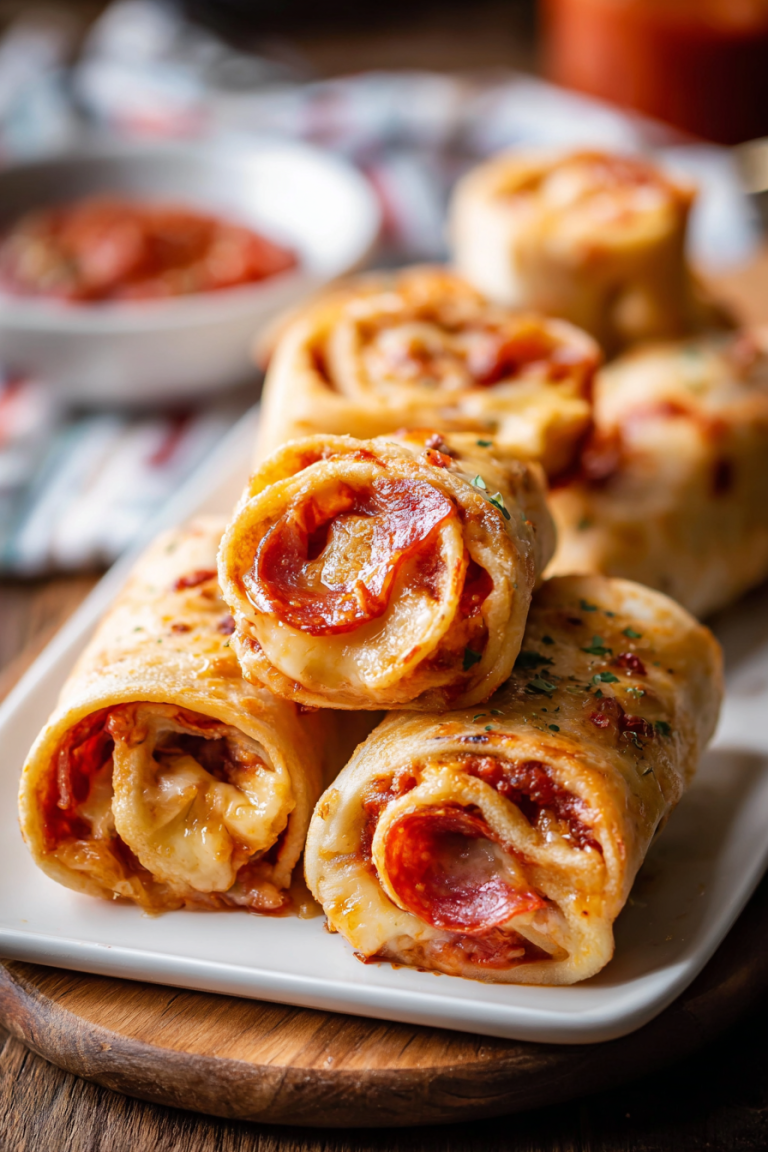 Easy Pepperoni Pizza Roll-Ups Recipe | 25 Minutes | Pure Diet Life